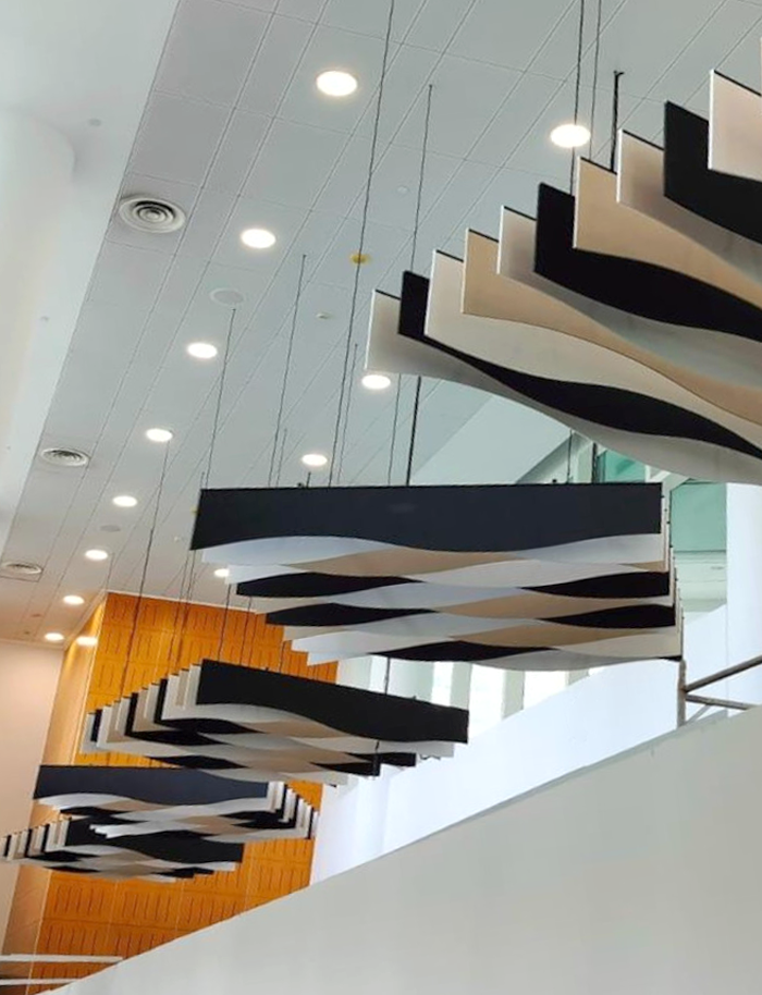 Acoustic Ceiling Baffles in Singapore | Custom Sound Solutions | Pepperwall