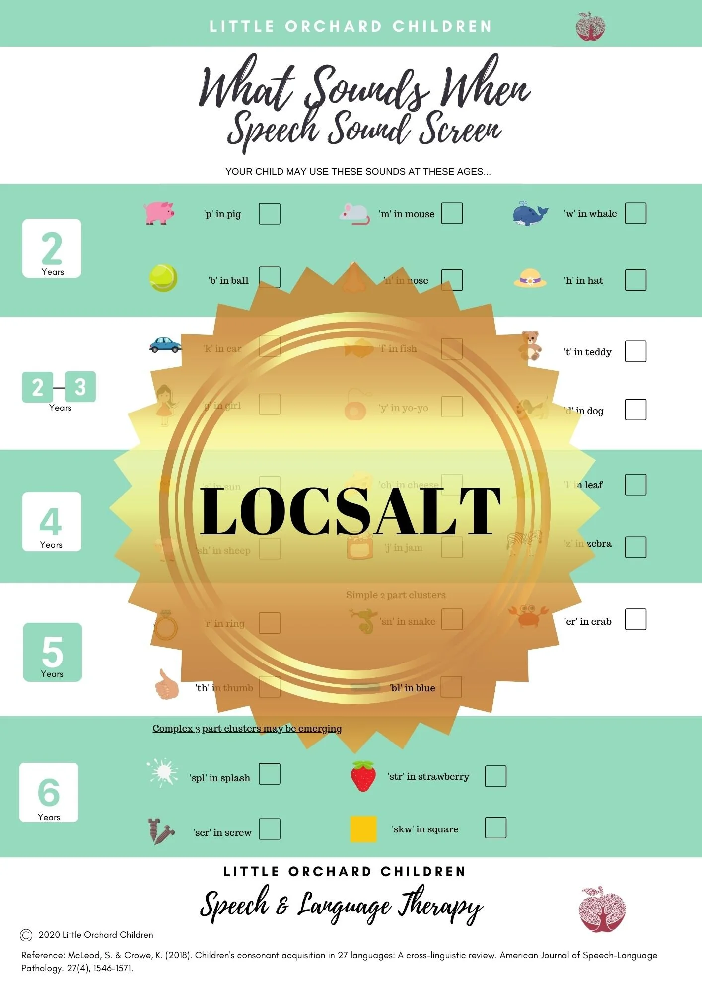 Speech and Language Resources / Courses — Little Orchard Children ...