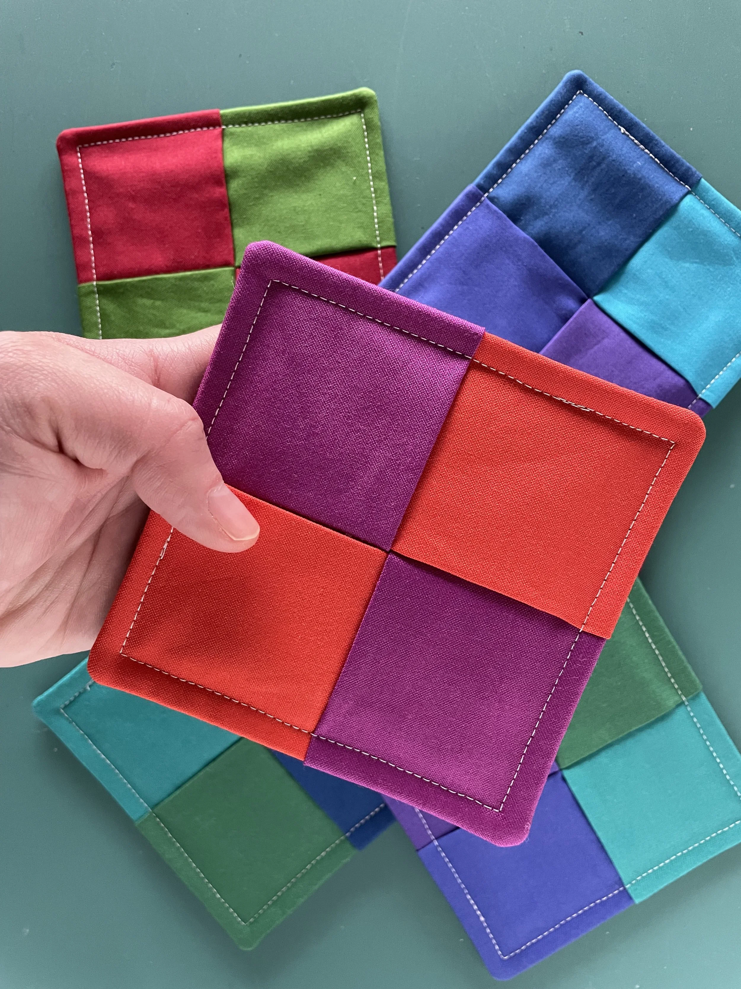 Self Binding Mug Rug — Blue Door Quilting