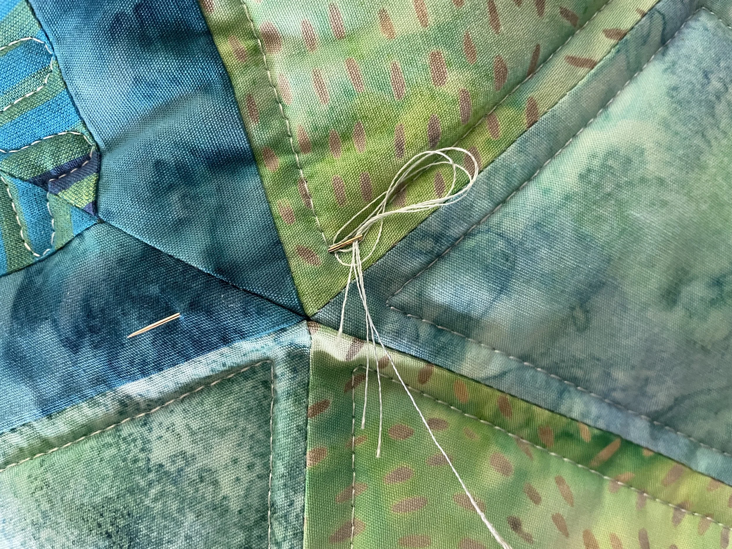 Hand Quilting Burying The Knot at Ann Burkett blog