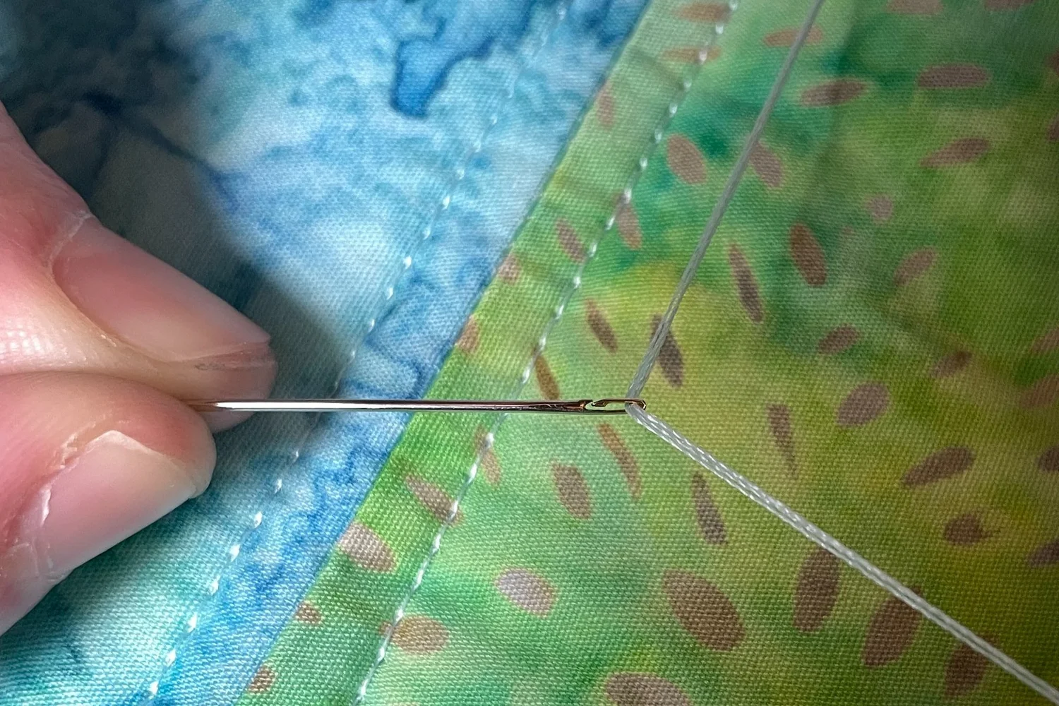 Burying Threads in Quilting — Blue Door Quilting