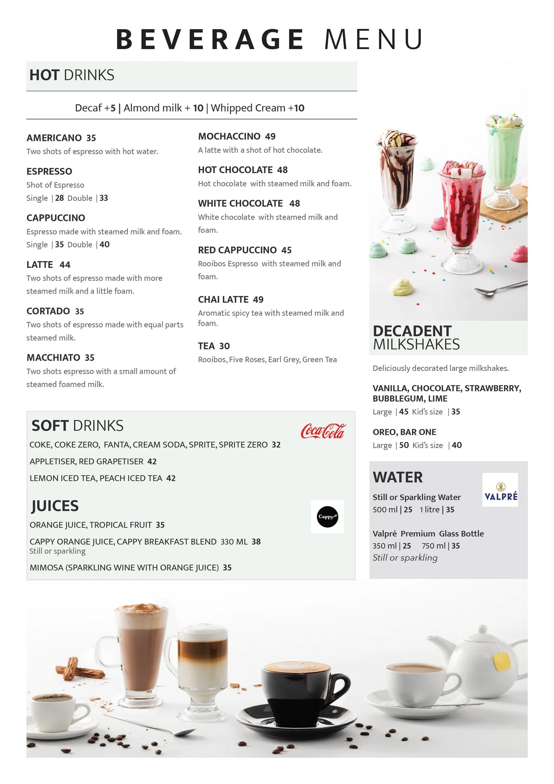 Breakfast Menu — At Four Cousins Restaurant