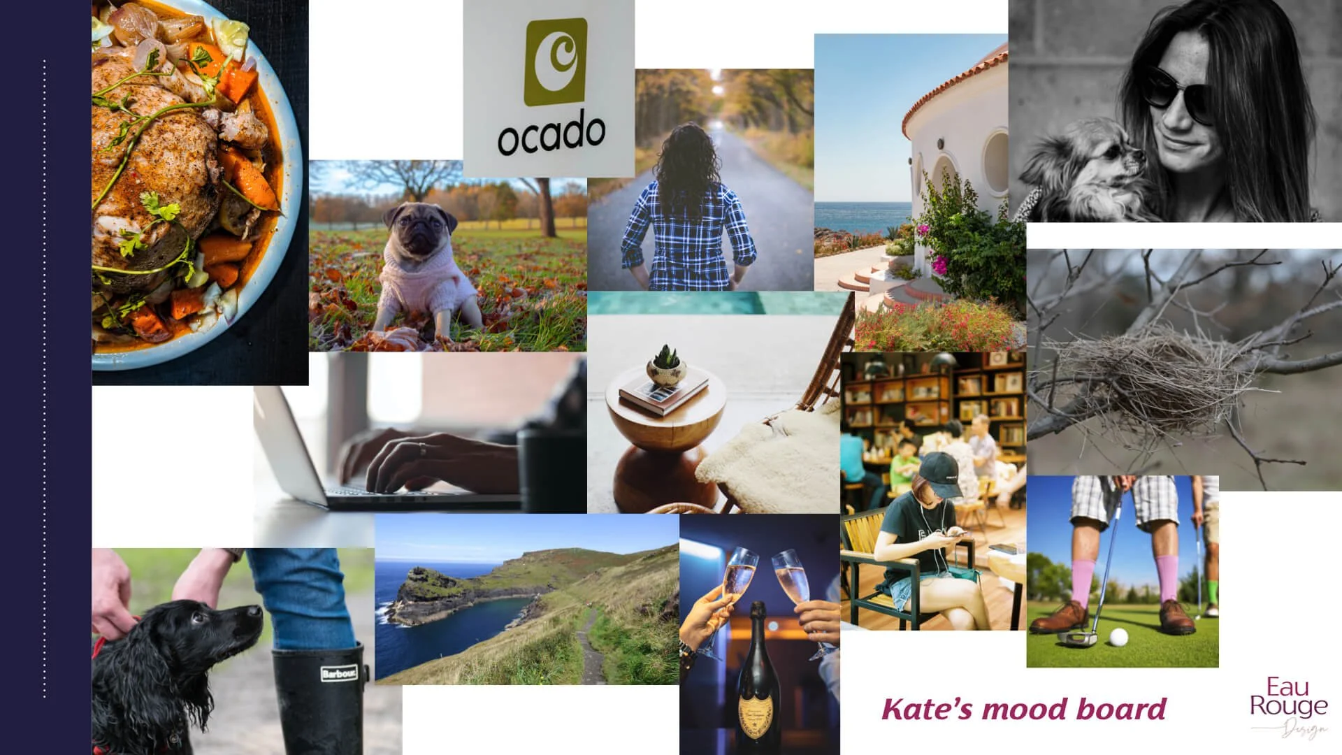Brand moodboards — Eau Rouge Branding & Squarespace Design
