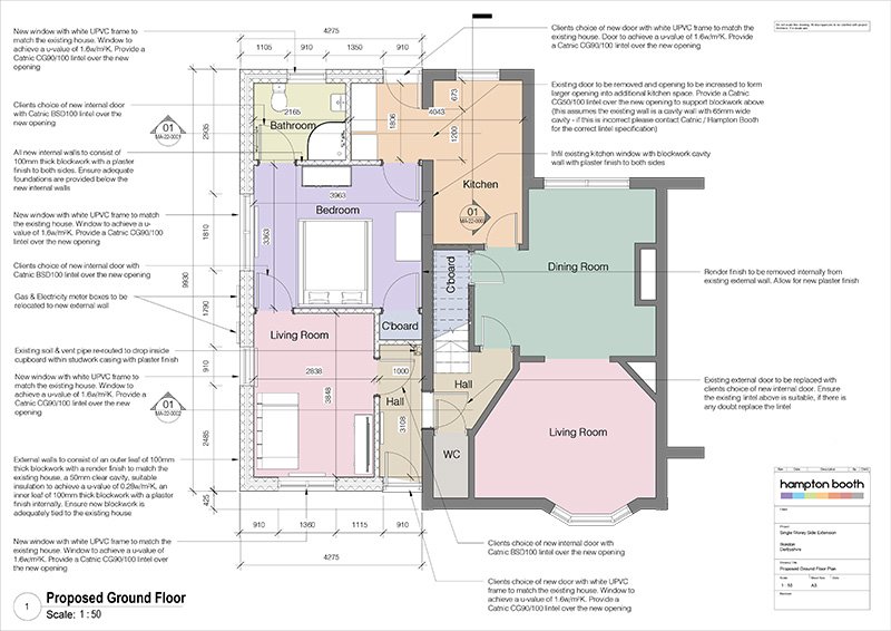 Hampton Booth - Single storey annex extension Ilkeston Derbyshire