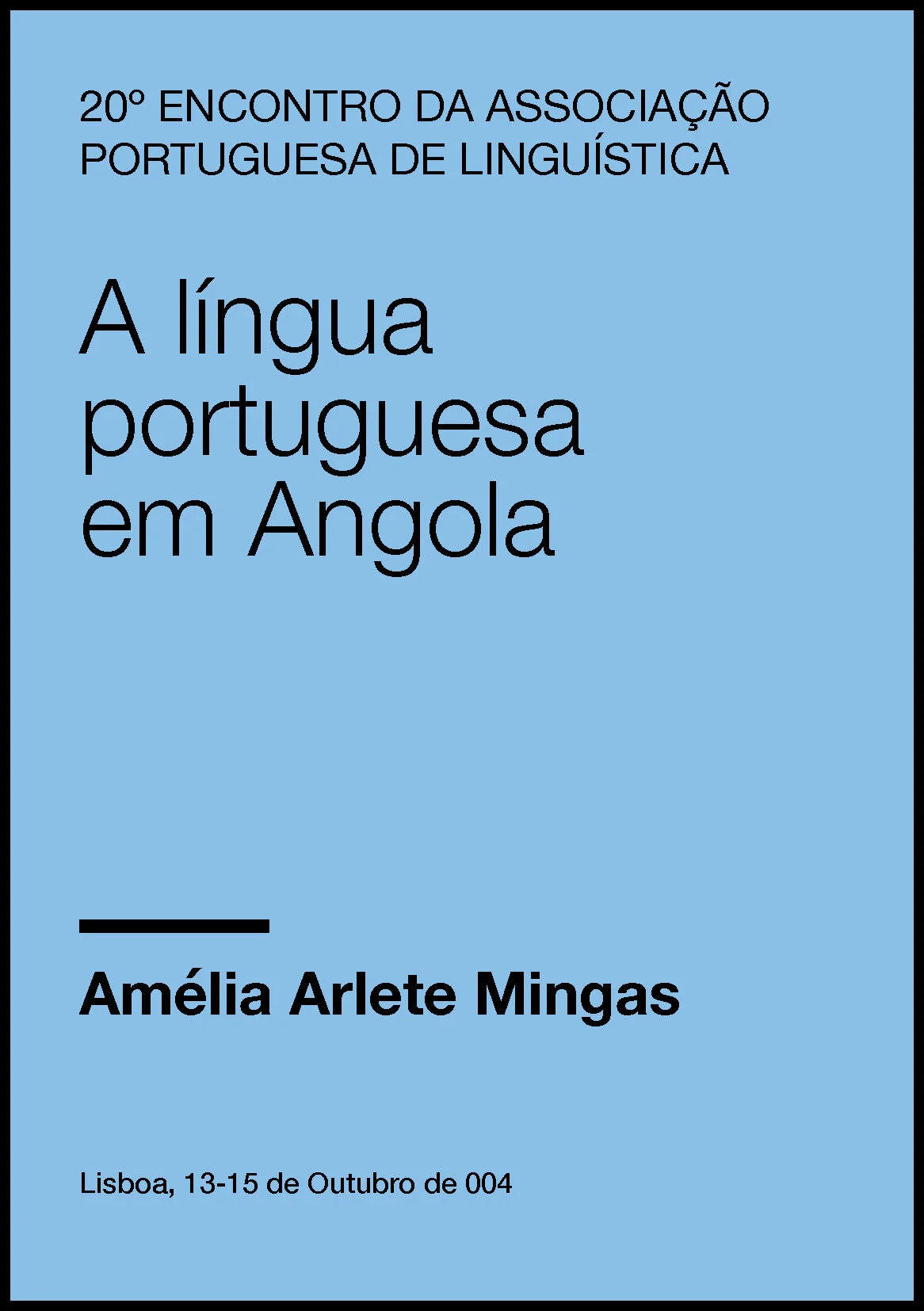 Publicações — Amélia Mingas