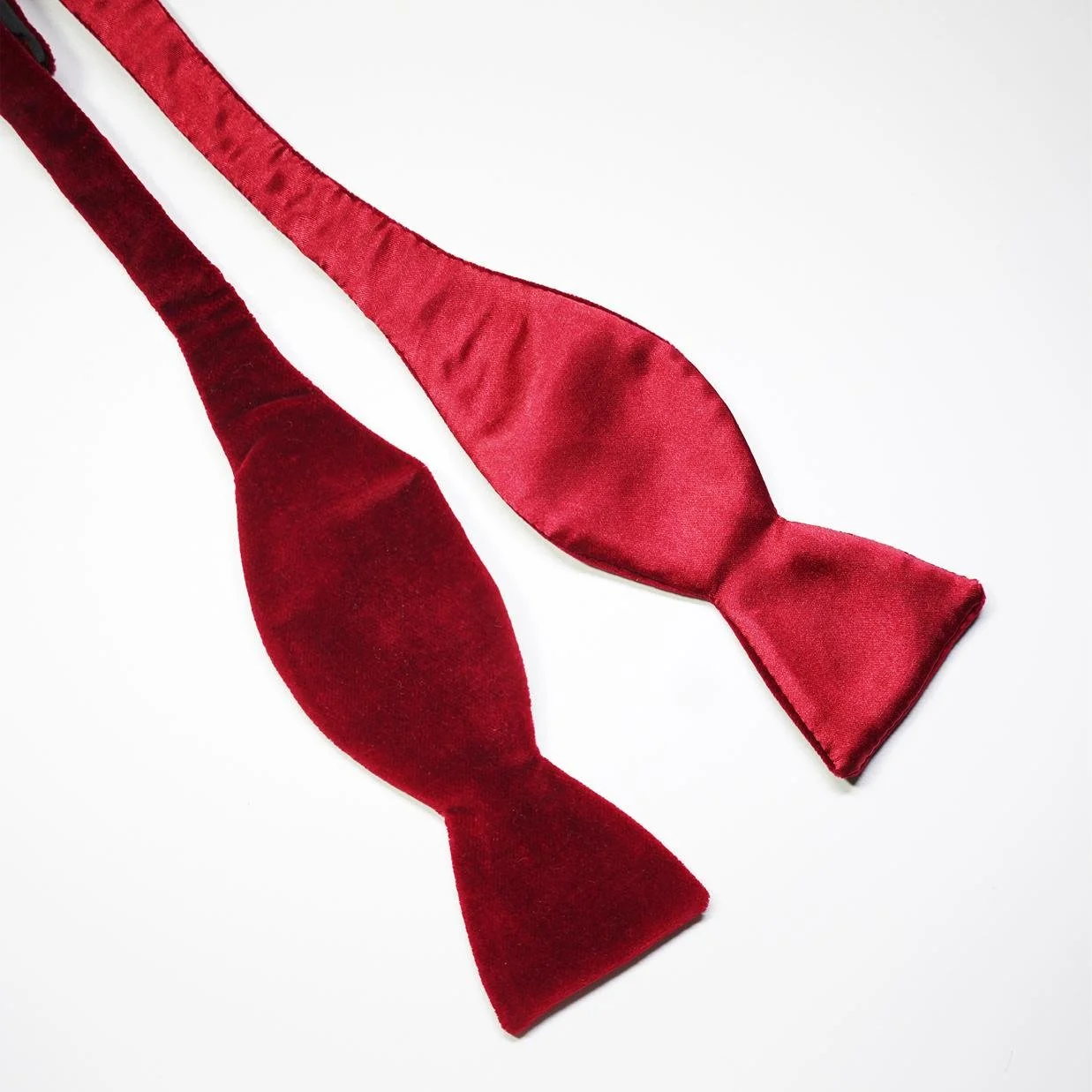 Benson & Clegg Handmade Red Velvet Bow Tie | Royal Elegance — Sprezza