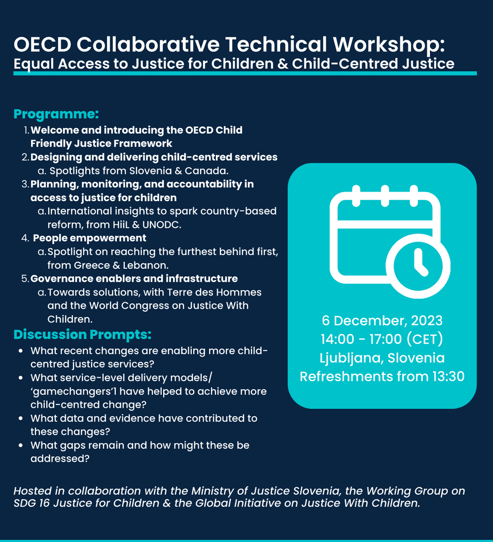 2023 OECD Global Roundtable on Equal Access to Justice — Inspiring Children's Futures at the ...