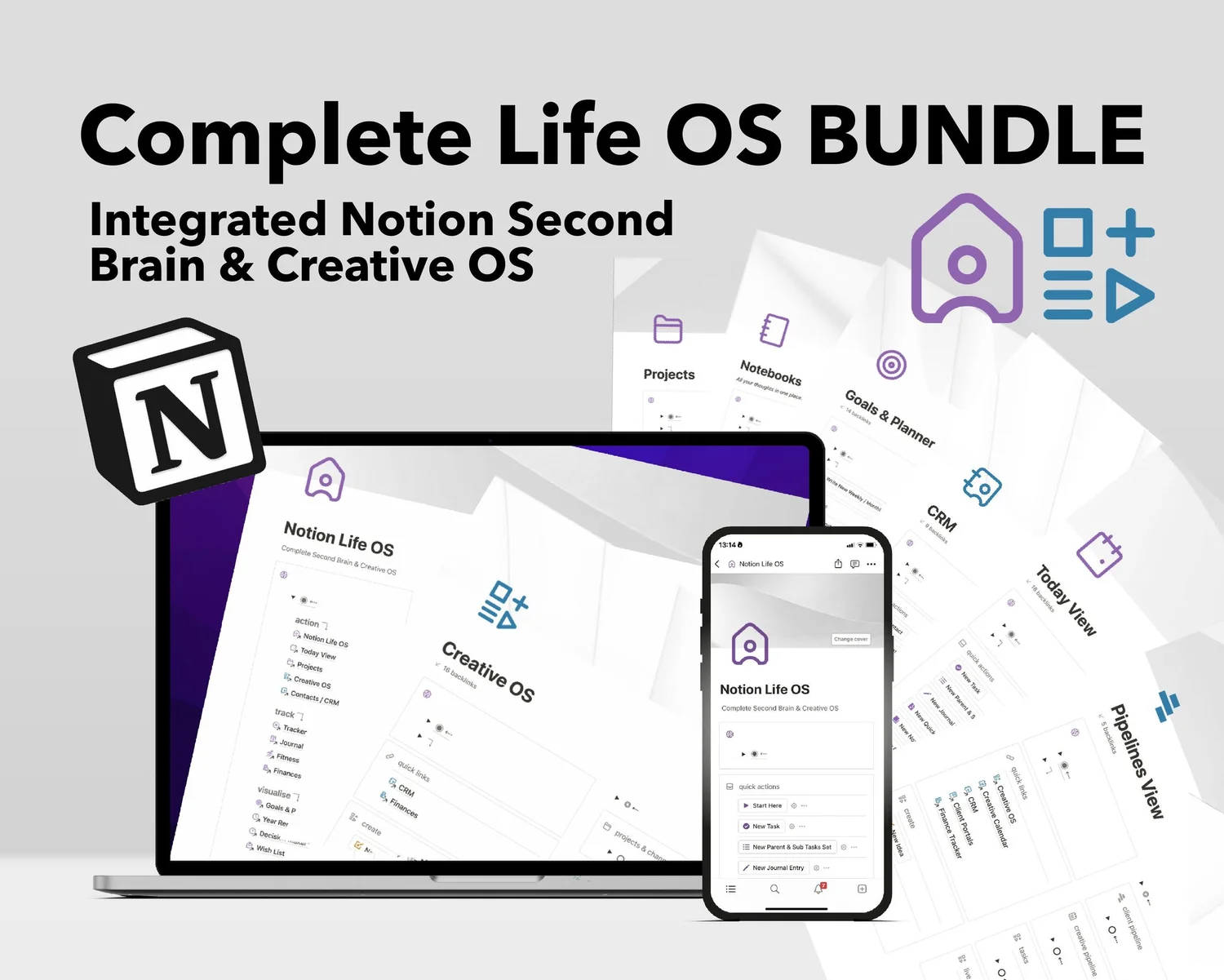 Notion Life OS: Your Complete Second Brain — Better Creating