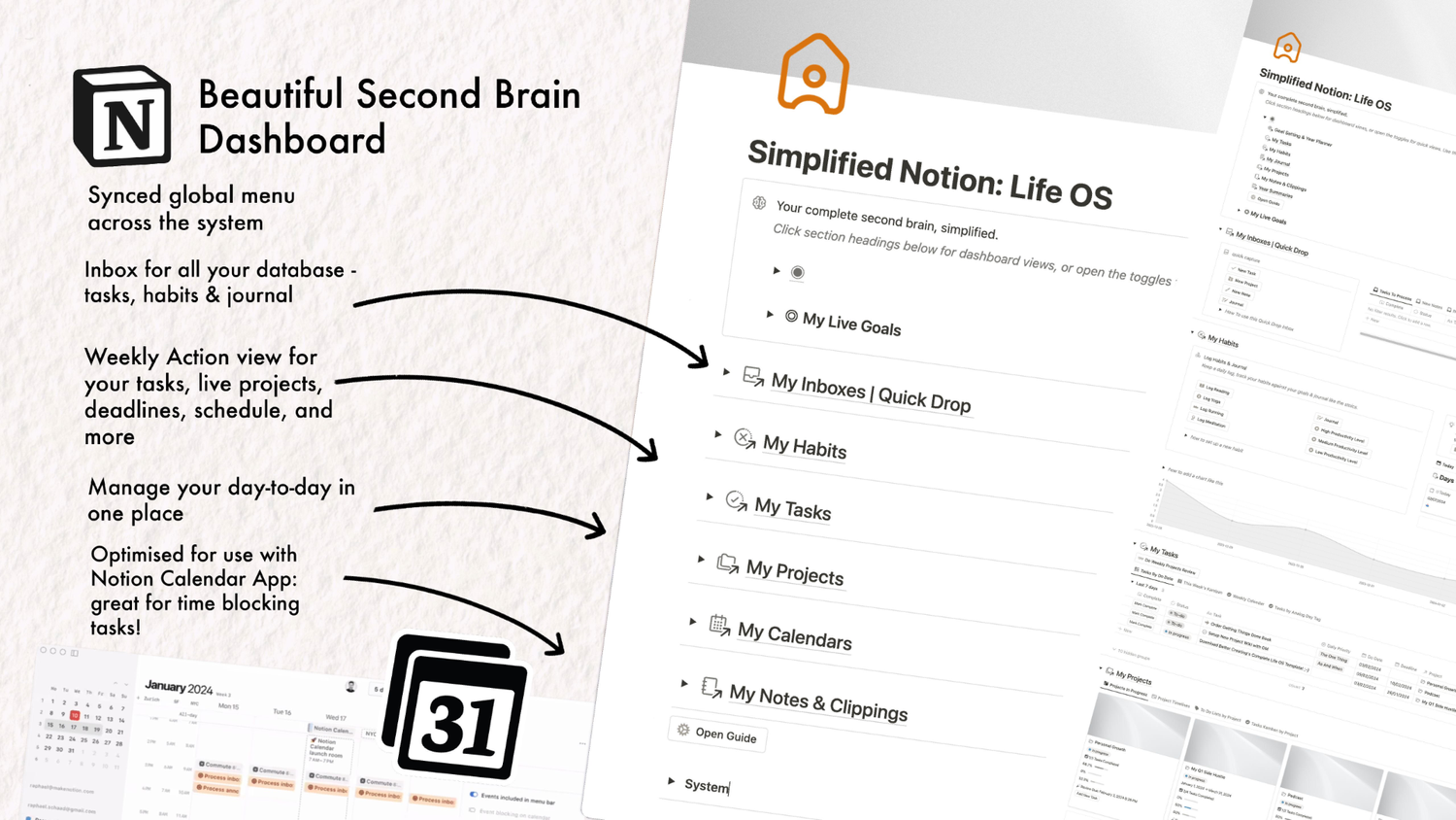 Simplified Life OS: Your 1st 'Notion Second Brain' Template — Better ...
