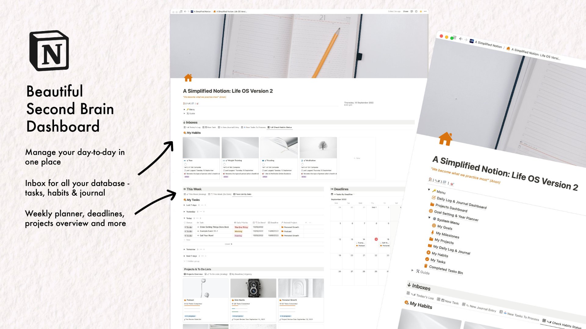 A Simplified Notion: Analog Planner — Better Creating