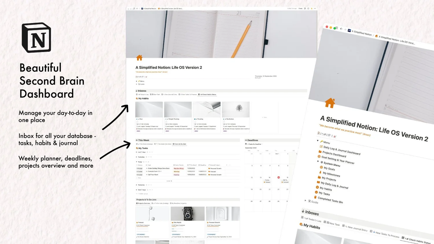 A Simplified Notion: Analog Planner — Better Creating