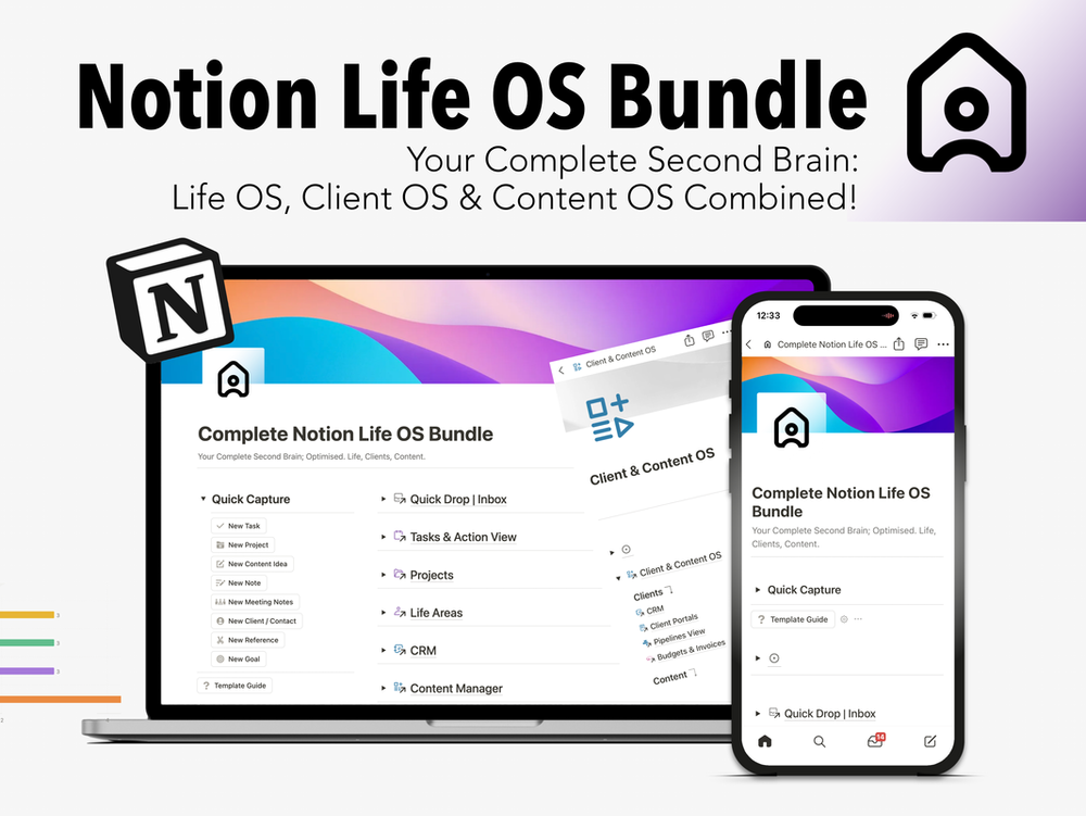 Notion Life OS: Your Complete Second Brain — Better Creating