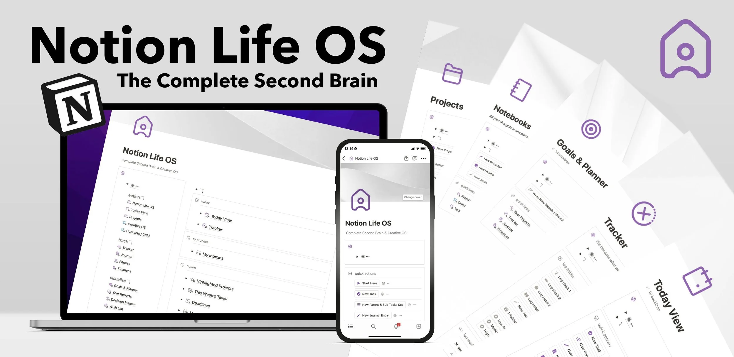 Notion Life OS: Your Complete Second Brain — Better Creating