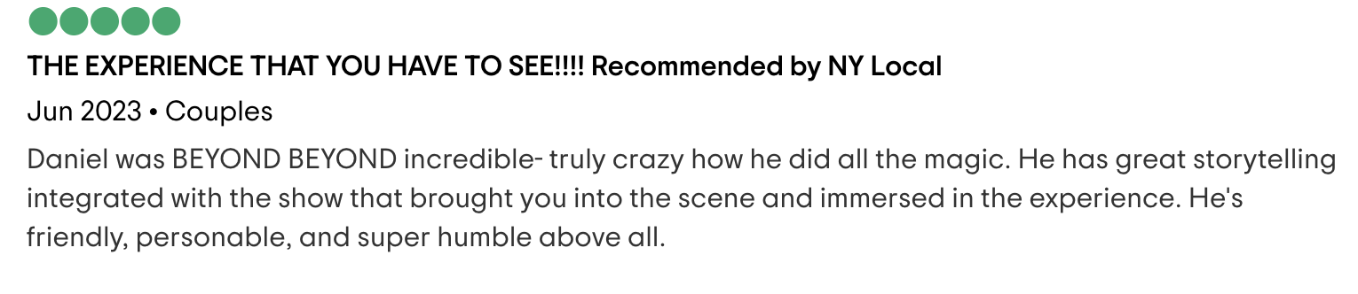 The Parlour of Deceptions — Daniel Roy