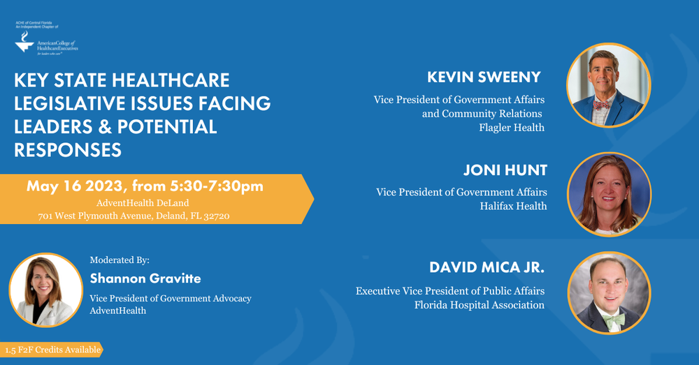 Upcoming Events — ACHE Central Florida Chapter