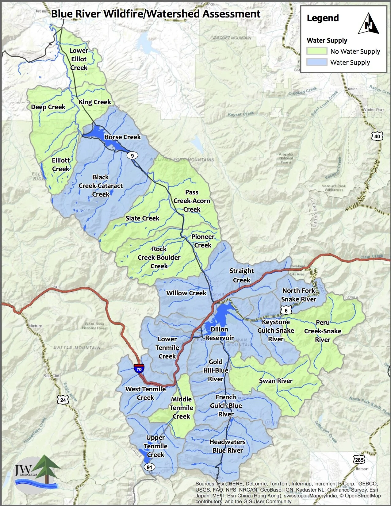 Blue River Wildfire/Watershed Assessment — JW Associates