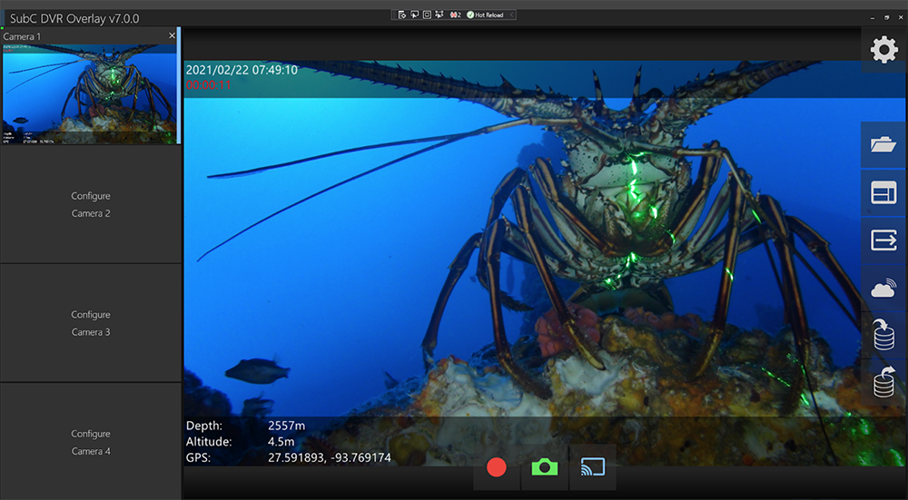 Subsea cameras and digital video recorder for ROV inspections and ...