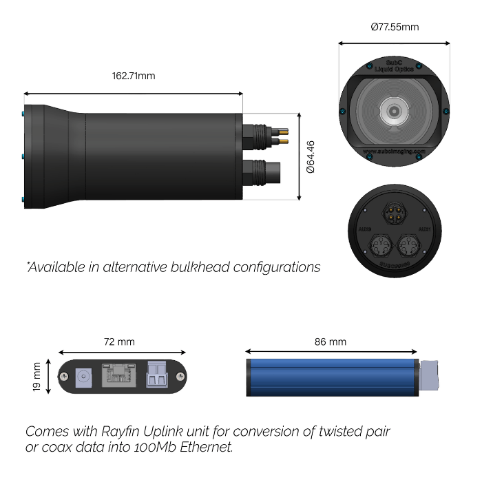 Rayfin Uplink 500m | ROV Camera | SubC Imaging