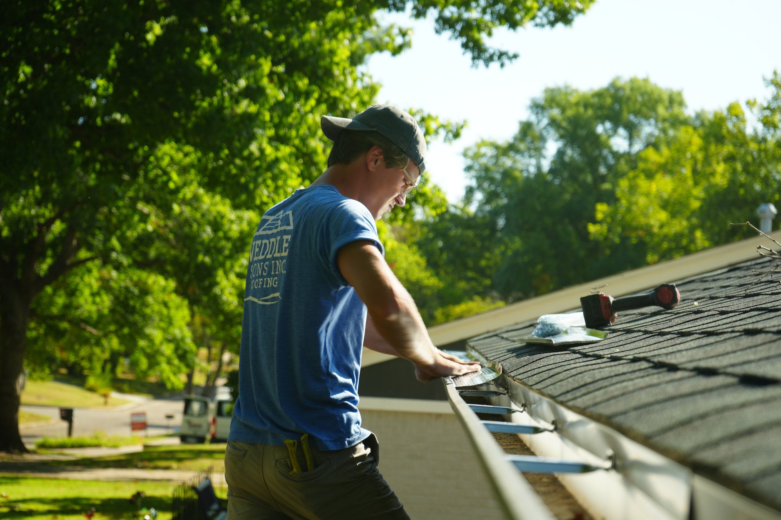 Gutter cover installations from Weddle and Sons Roofing. Get Your FREE ...