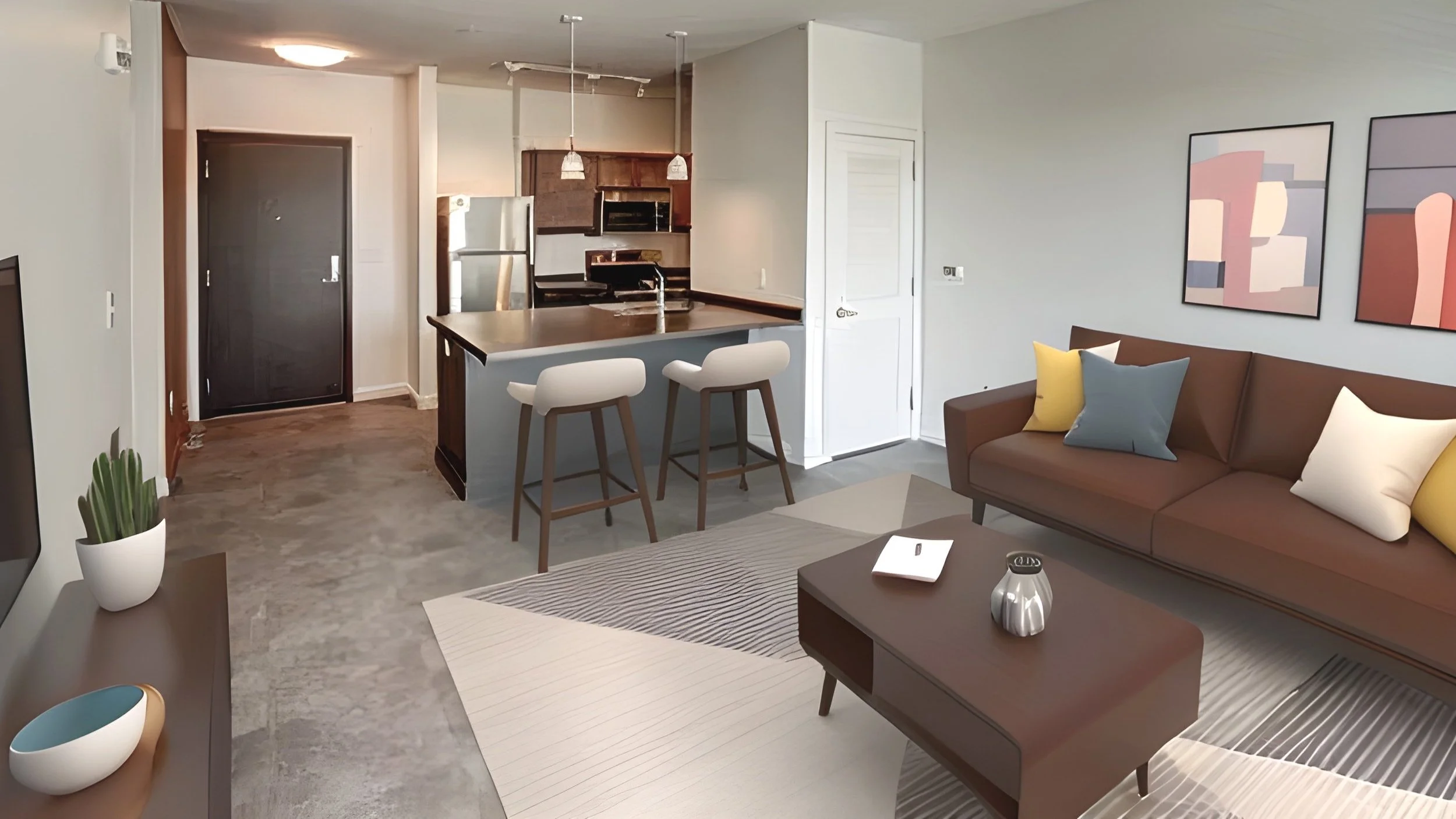 One-Bedrooms Apartments — Forte Apartments Downtown Indy Apartment ...