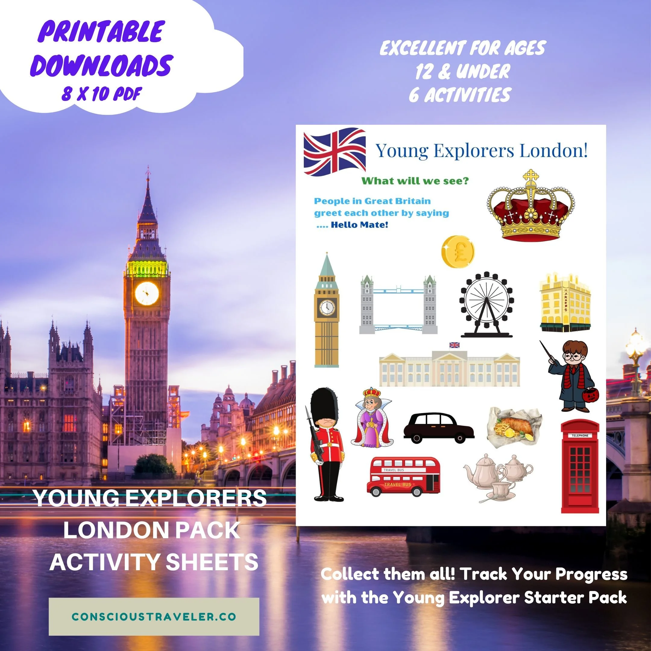 Young Explorers Activity Sheets - Etsy Shop — ConsciousTraveler.co