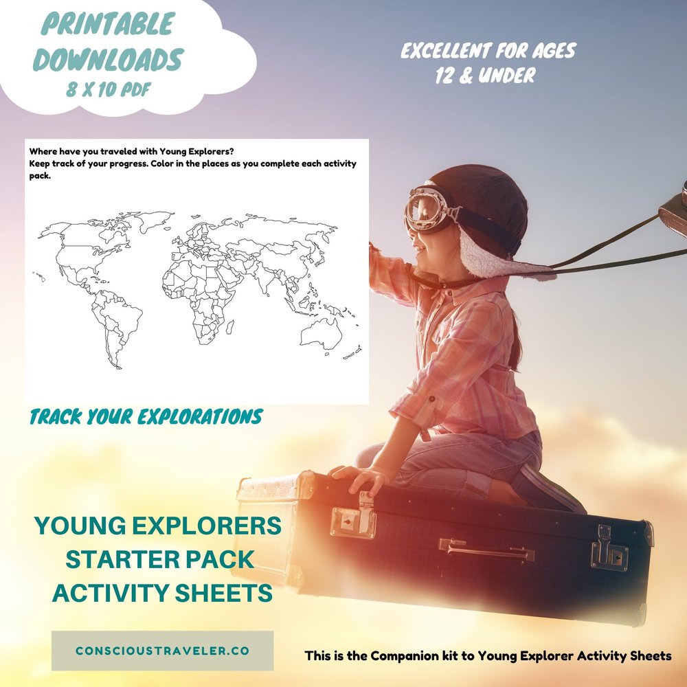 Young Explorers Activity Sheets - Etsy Shop — ConsciousTraveler.co