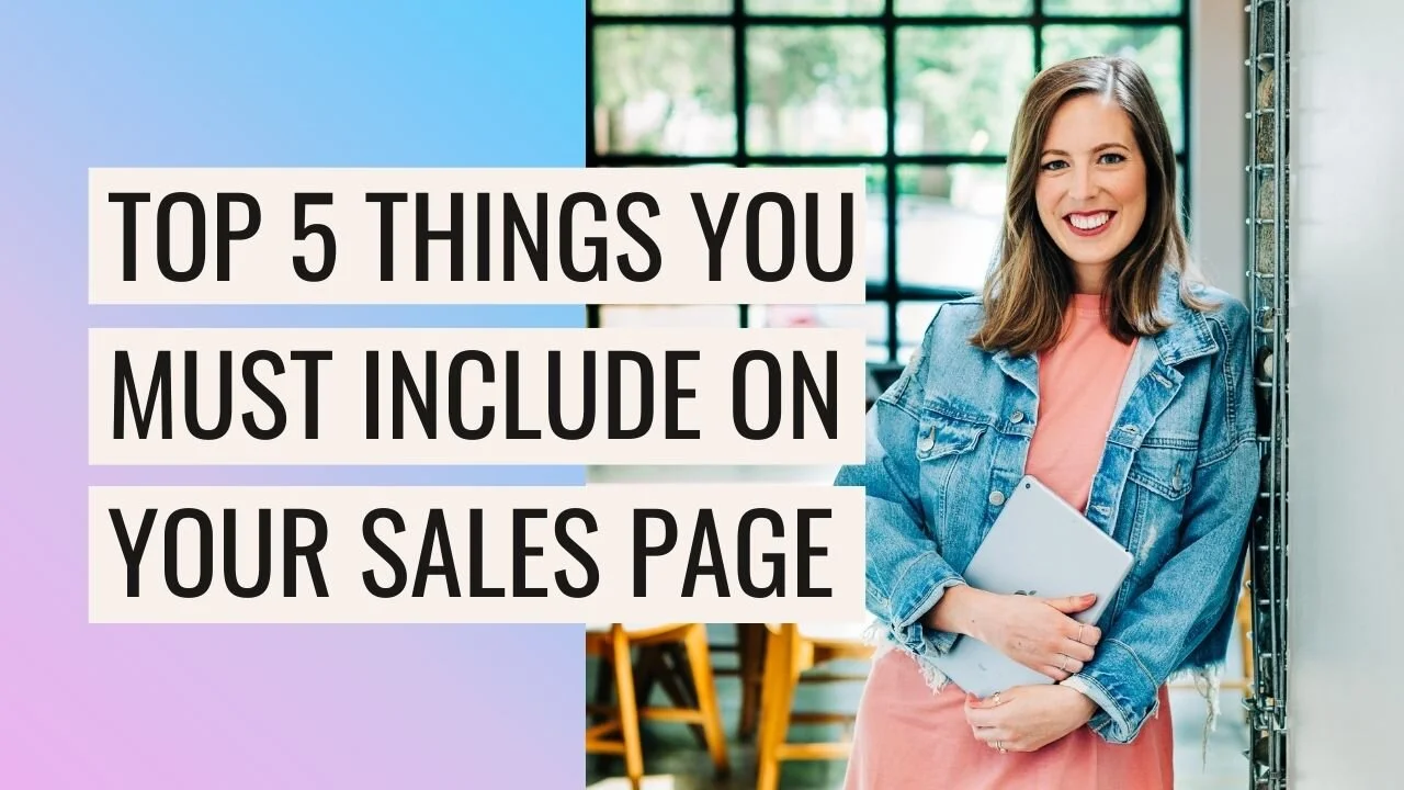 The 5 Must-Haves On Your Sales Page — Big Cat Creative | Squarespace ...