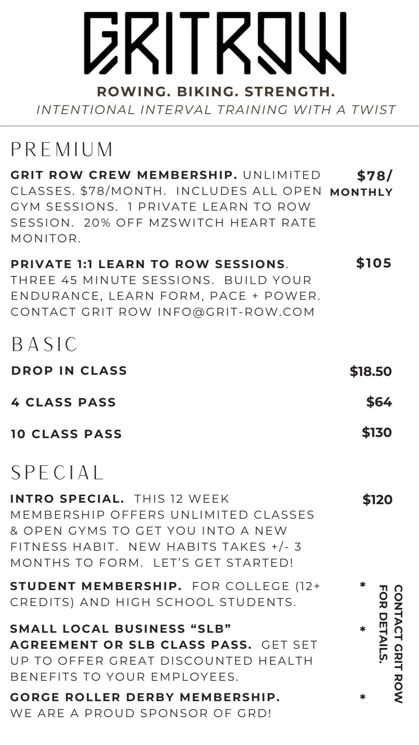 What Is GRIT ROW + Pricing — grit row