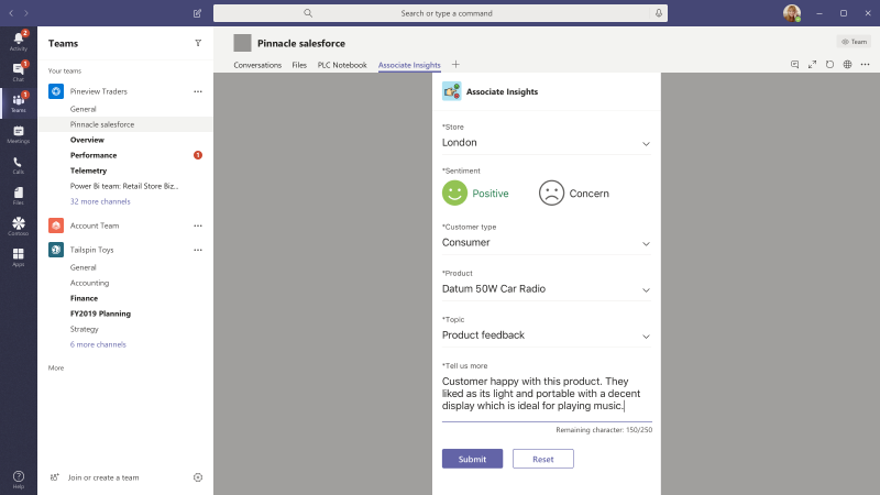 Empower your employees to capture feedback in Microsoft Teams — Zenzero ...