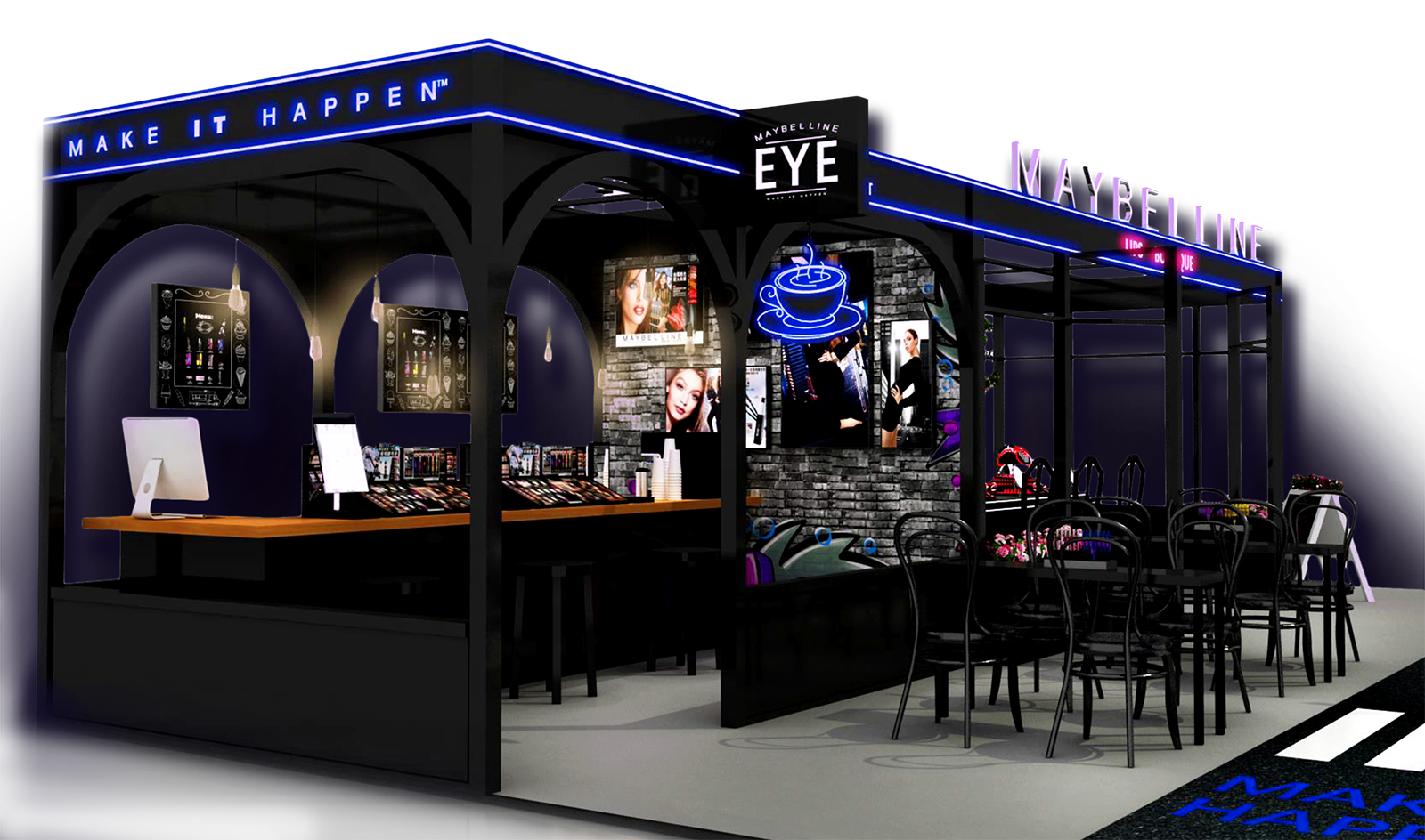 Marketing campaigns graphic design created for Maybelline MNY, includes ...