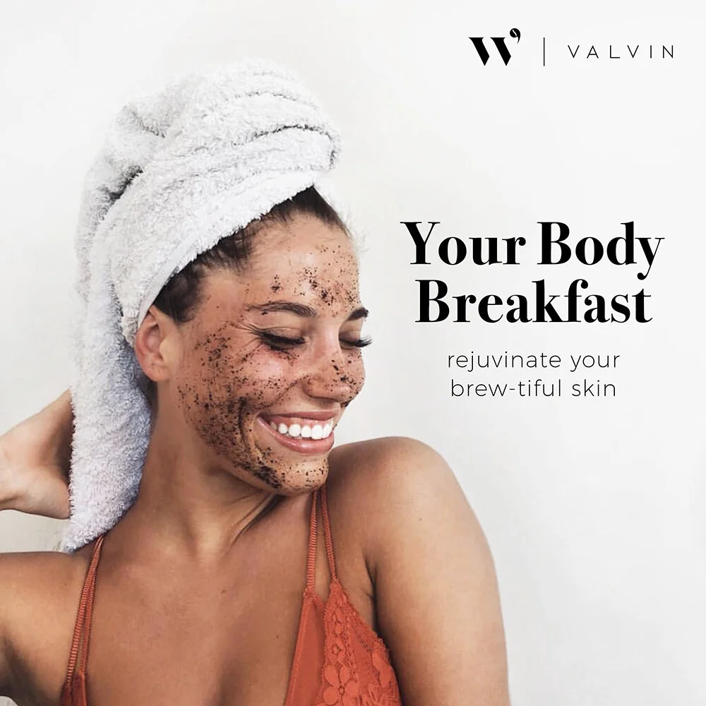 VALVIN Coffee Scrub Branding — Edna Chew Graphic Design Portfolio