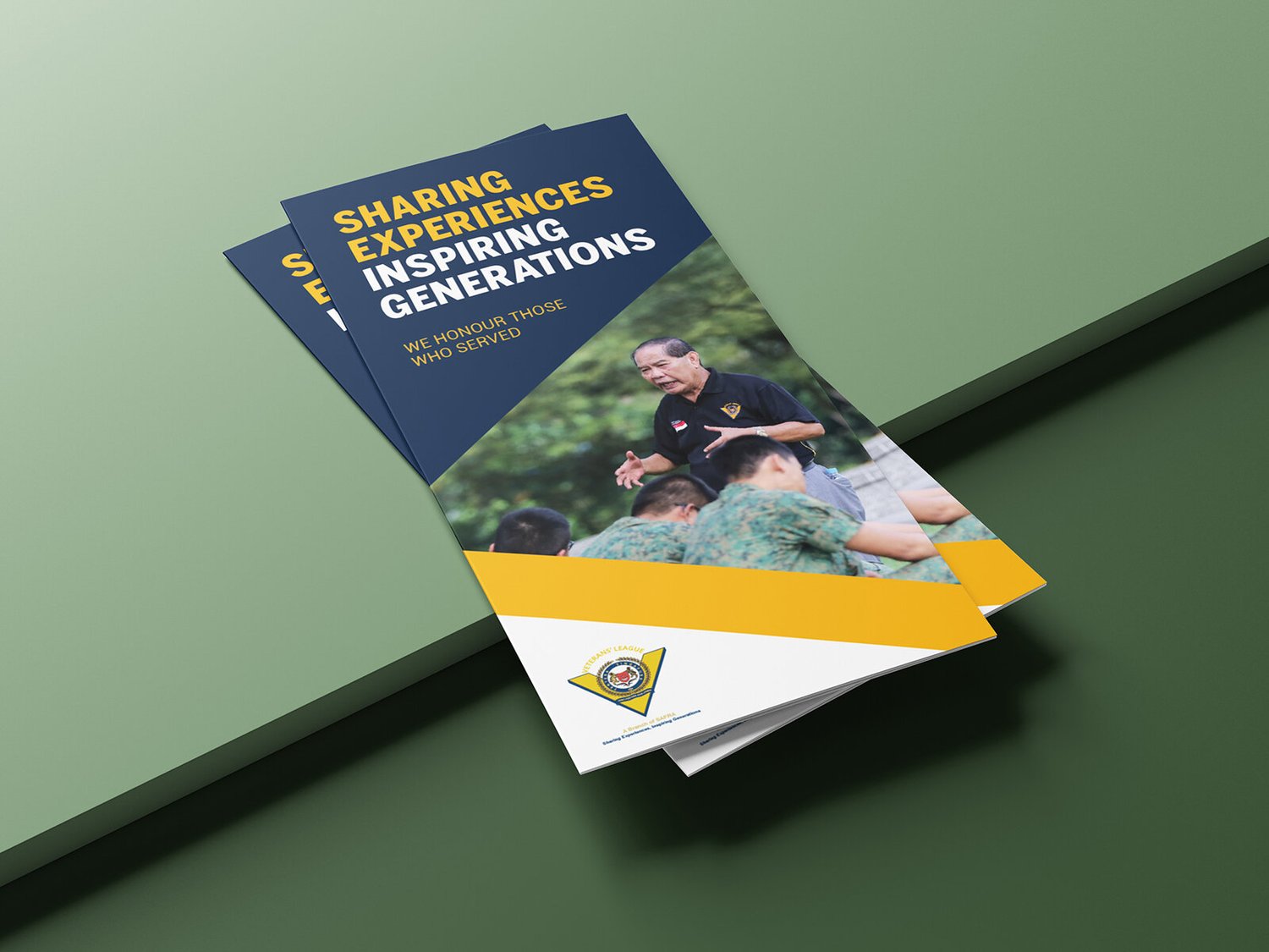 SAF Veterans' League Recruitment Tri-fold Brochure Design — Edna Chew ...