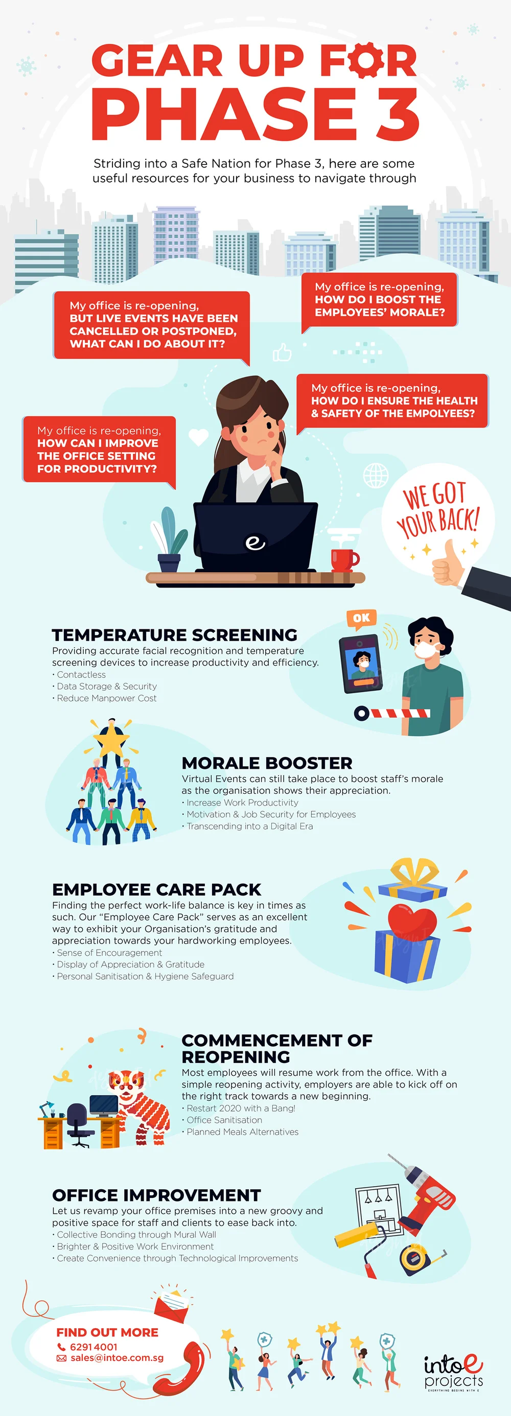 Gear Up For Phase 3 Infographic — Edna Chew Graphic Design Portfolio