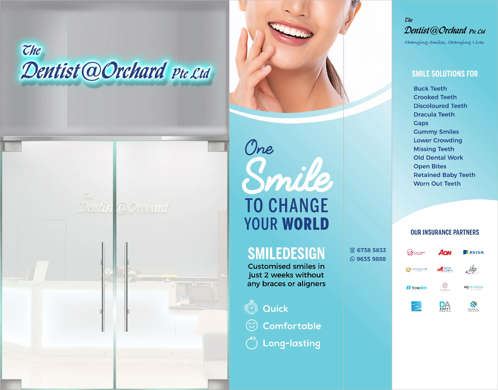 The Dentist@Orchard Shop Front Design — Edna Chew Graphic Design Portfolio