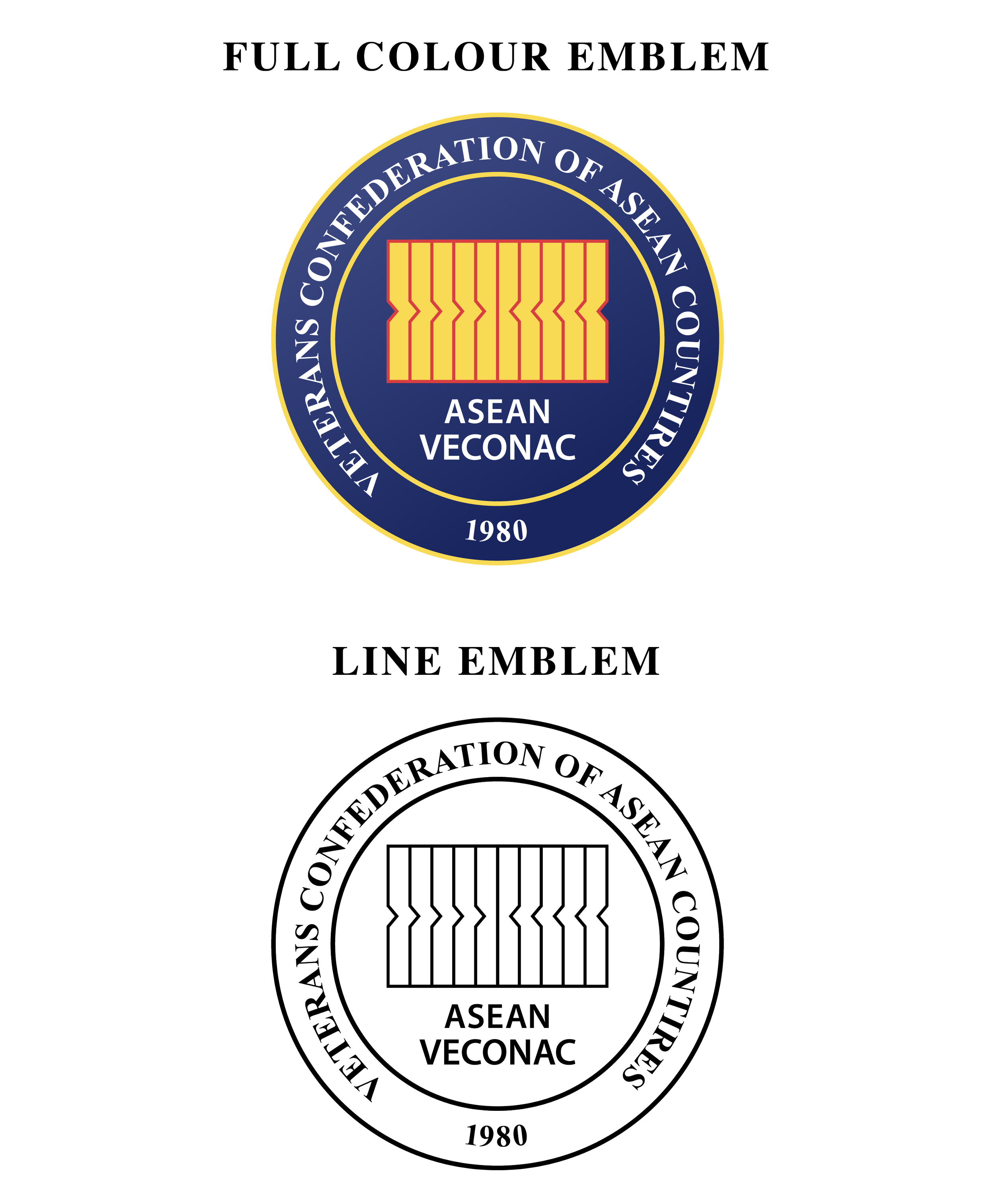 ASEAN VECONAC Logo Emblem Design — Edna Chew Graphic Design Portfolio