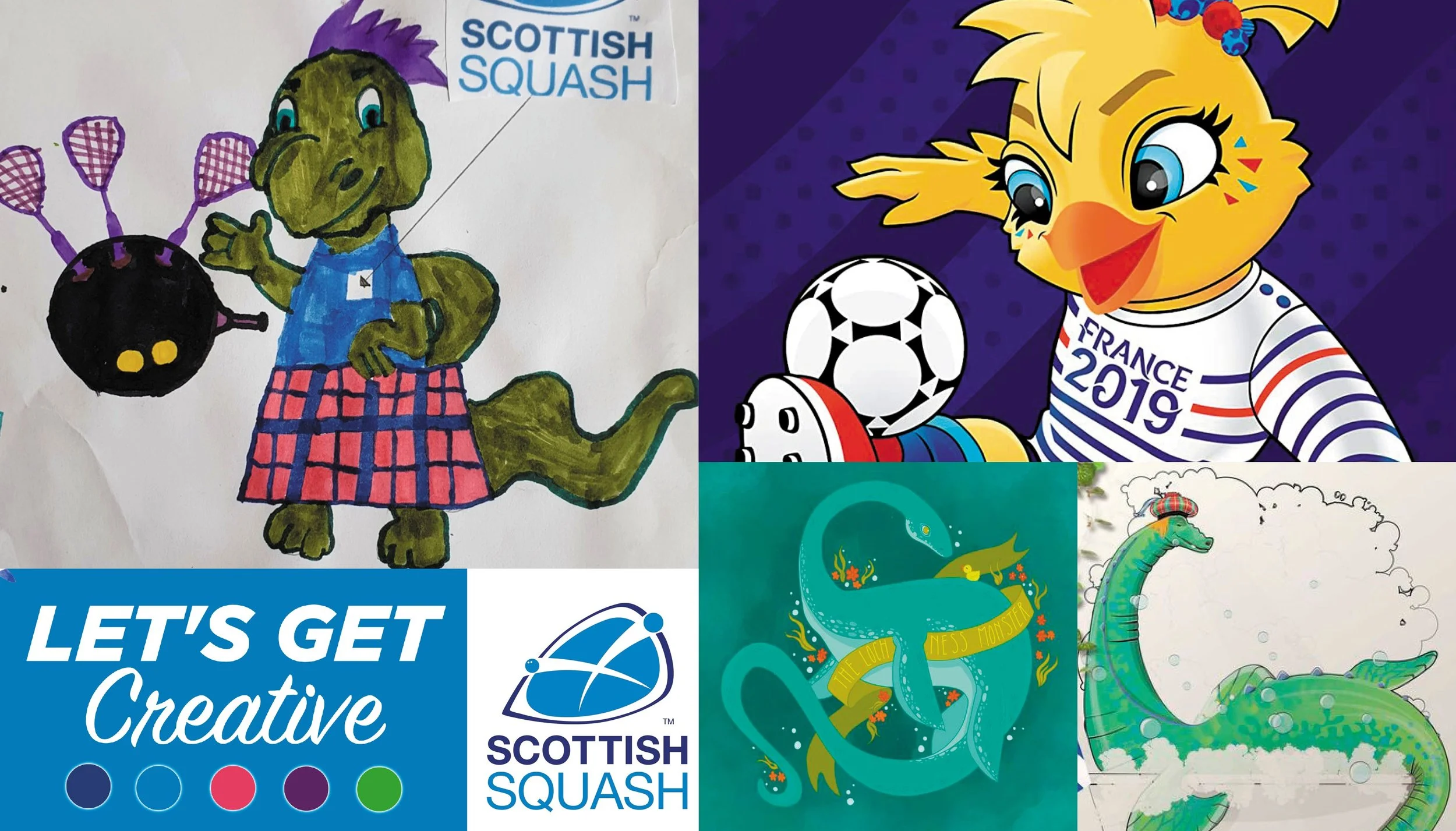 Scottish Squash Mascot - Vollee the Lochness Monster — Oldmangrey.com