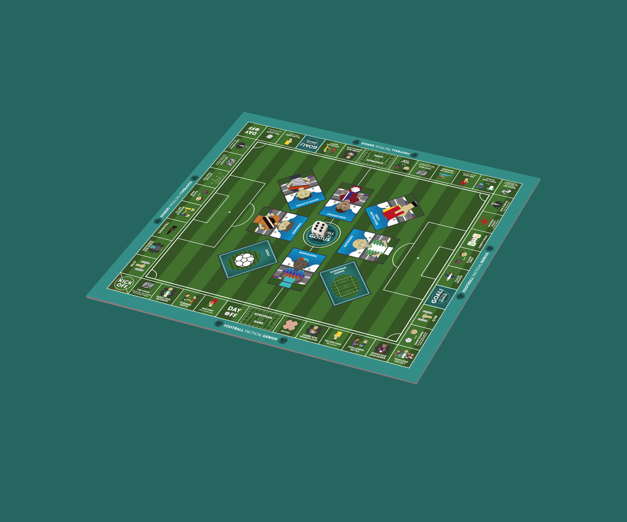 Football Tactical Genius - Board Game Design — Oldmangrey.com