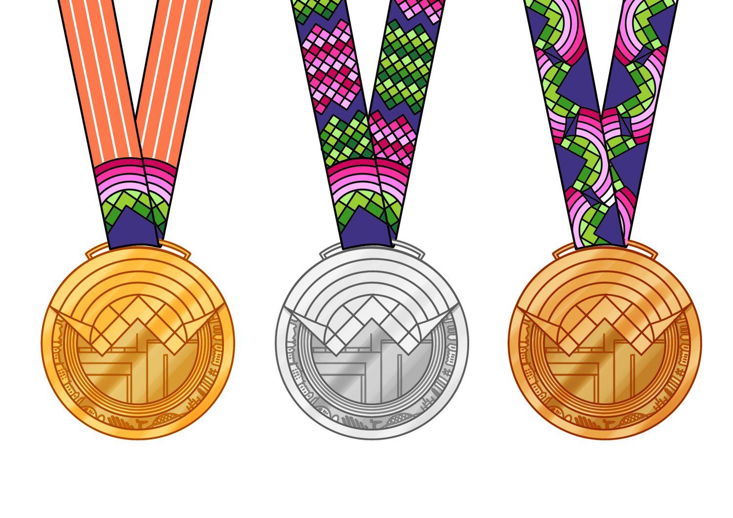 World Athletics Indoor Championships 2024 Medal Design — Oldmangrey.com