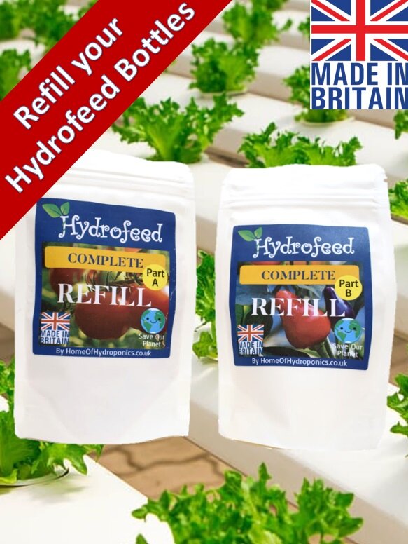Hydrofeed Complete 2 part Hydroponics Nutrient Fertiliser, Bulk 2kg ...