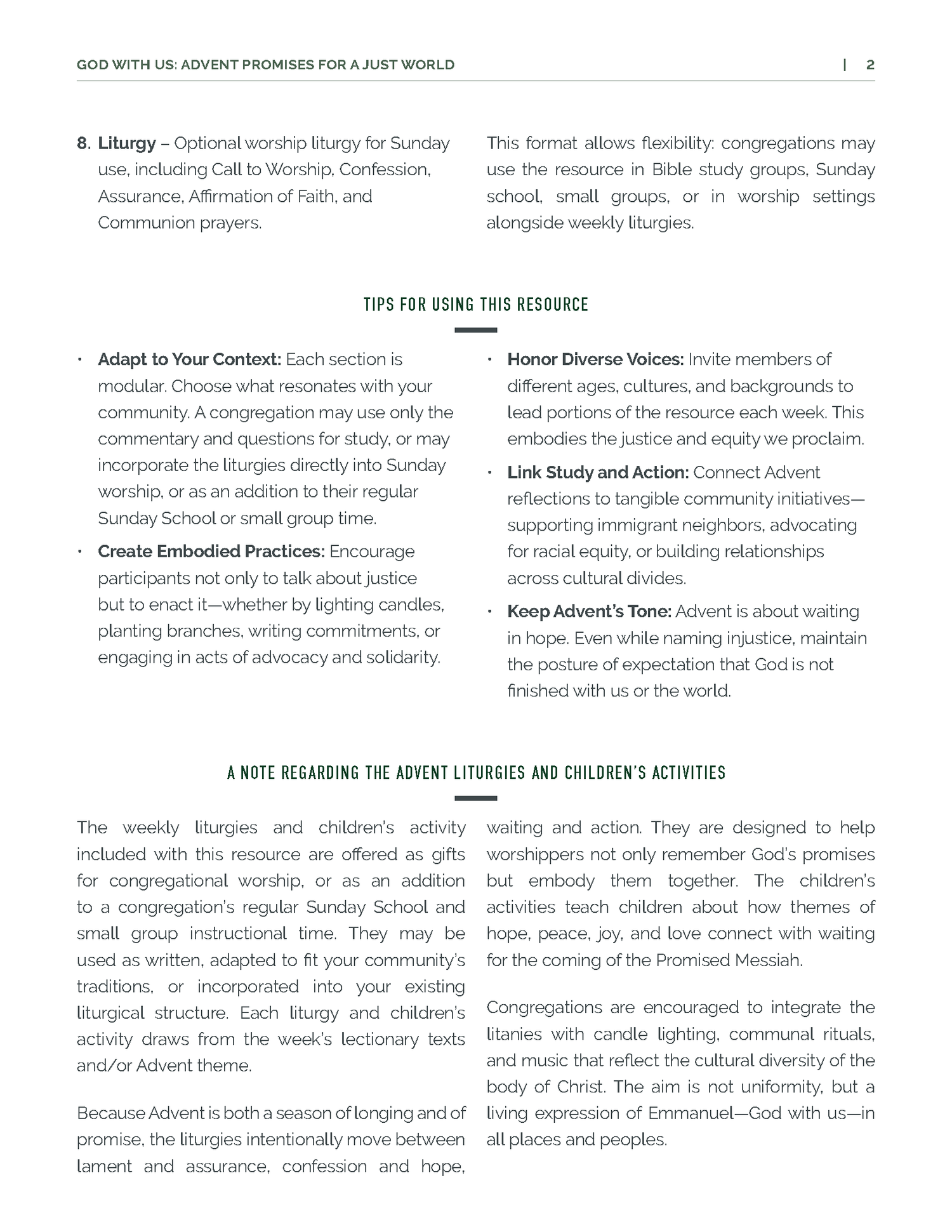 God With Us: Advent Promises For A Just World (Year C) — R-Squared