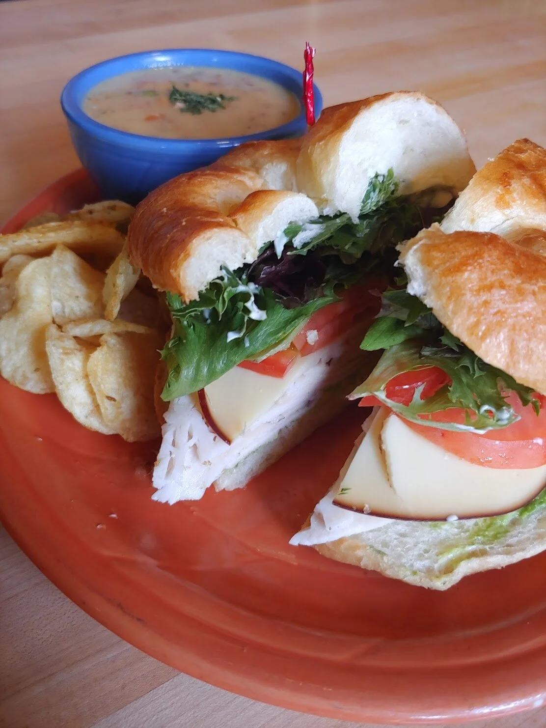 Colophon Cafe serving soups, salads, sandwiches, pot pies, quiche ...