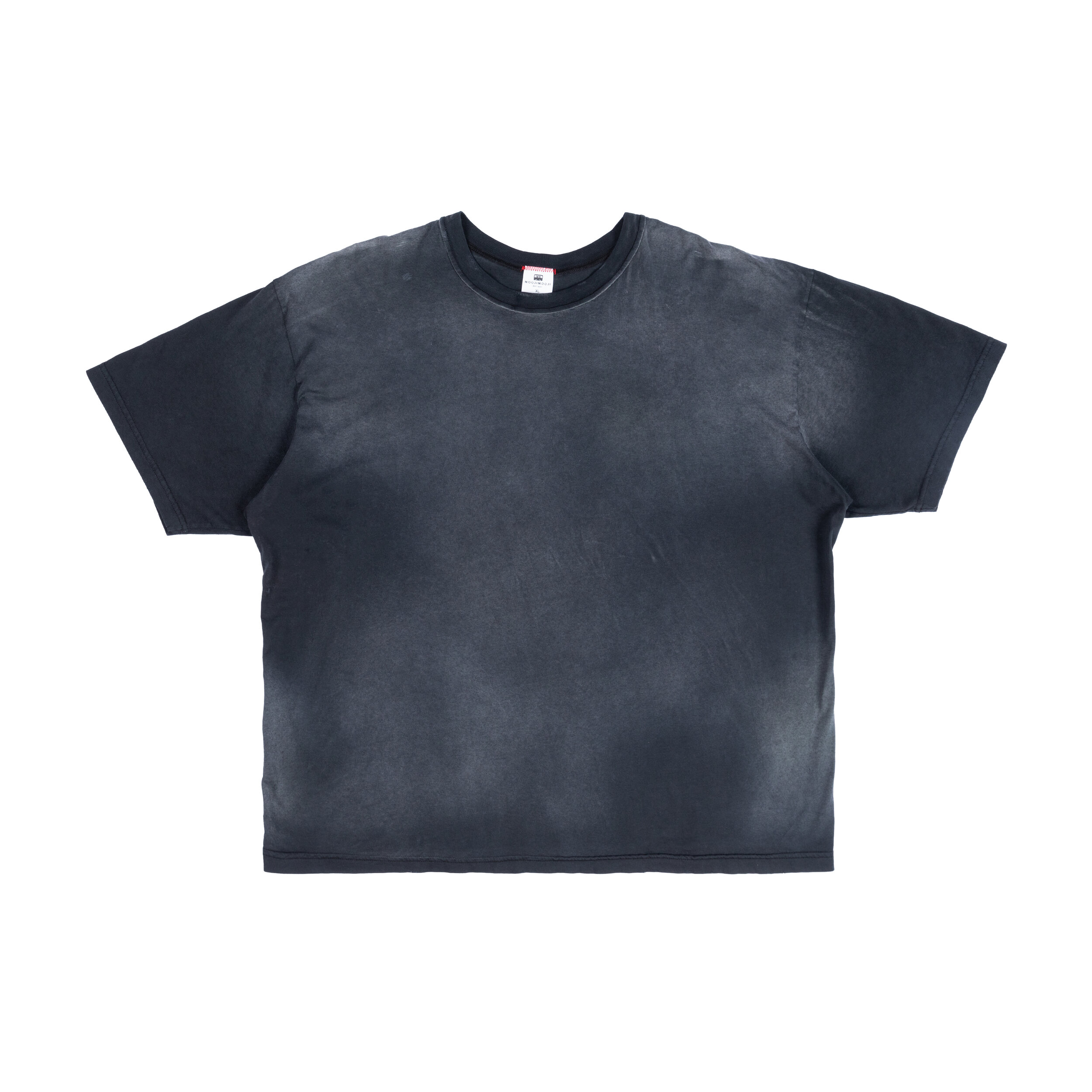 OVERSIZE CROP T-SHIRT / SUN FADE BLACK — MOOJIMOOJI