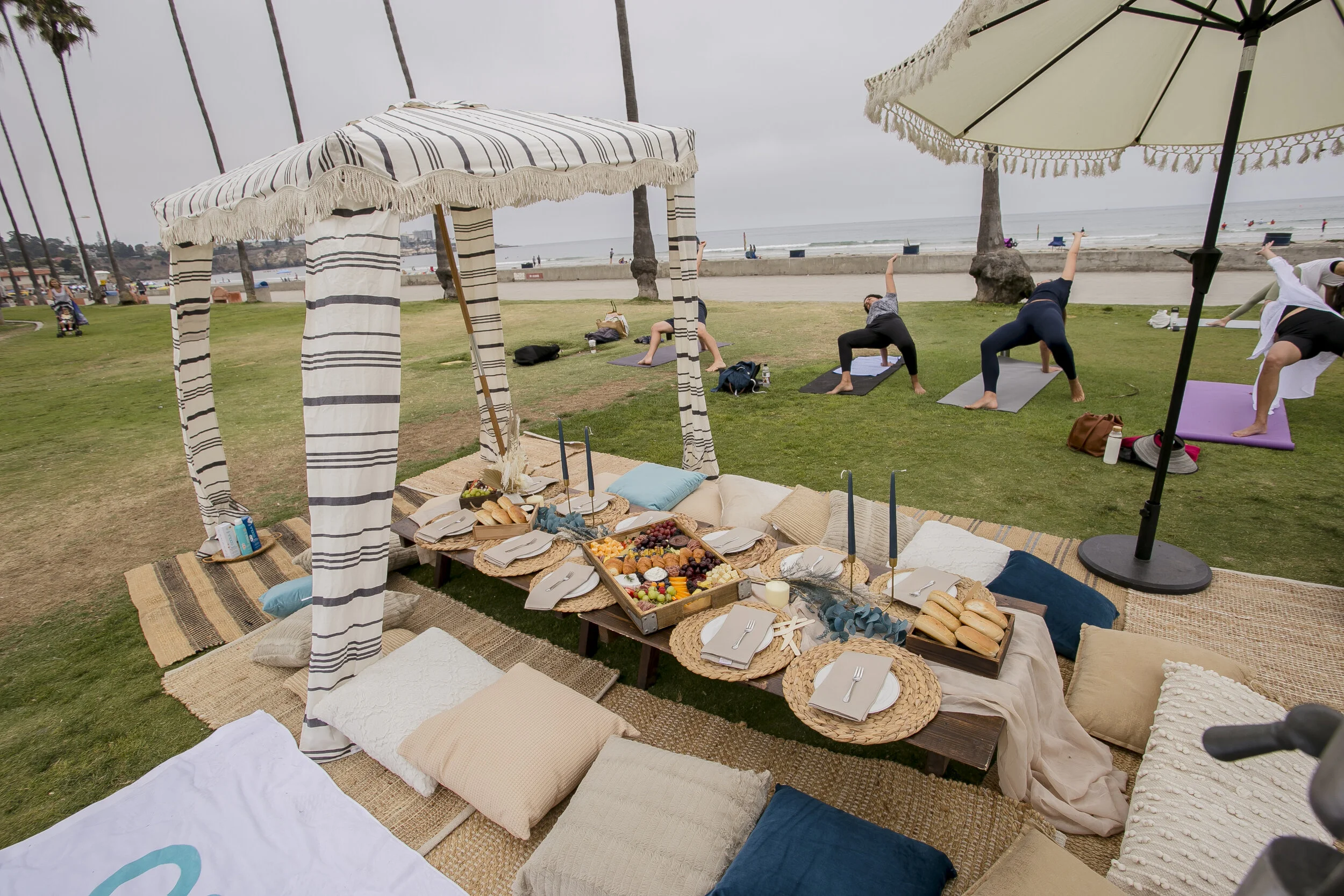 Insider Look: COOLA Team Picnic With Yoga — San Diego Picnics | Luxury ...