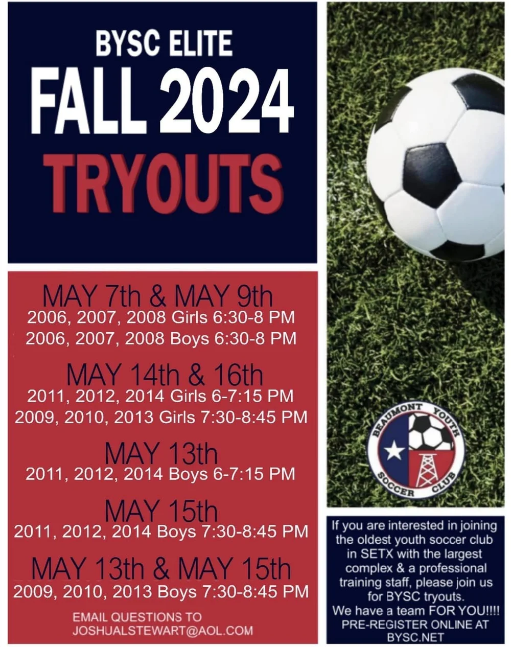 BEAUMONT YOUTH SOCCER CLUB