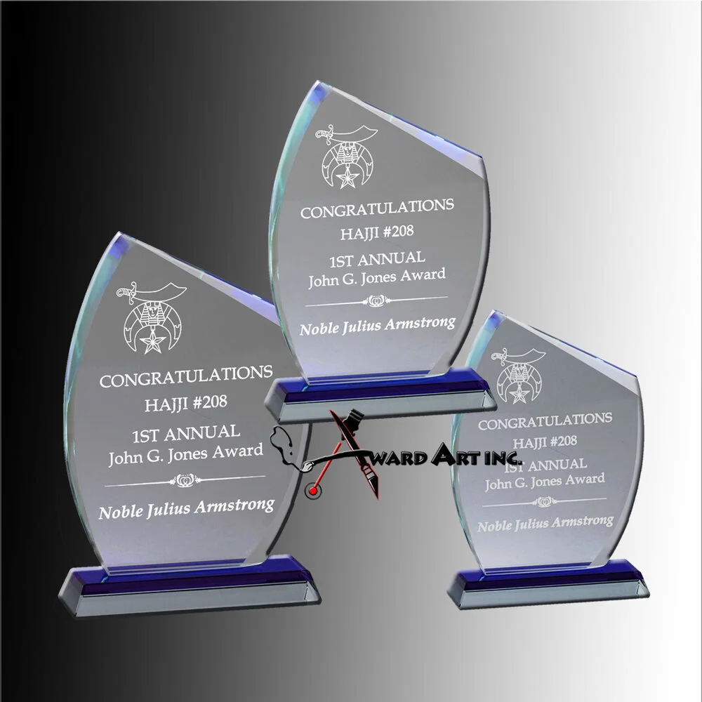 Customized Desktop GLASS & CRYSTAL Awards of vary Shapes and Themes for ...