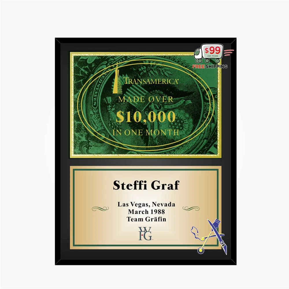 WFG/ Financial Company Money Plaques honor outstanding Sales & Cash ...