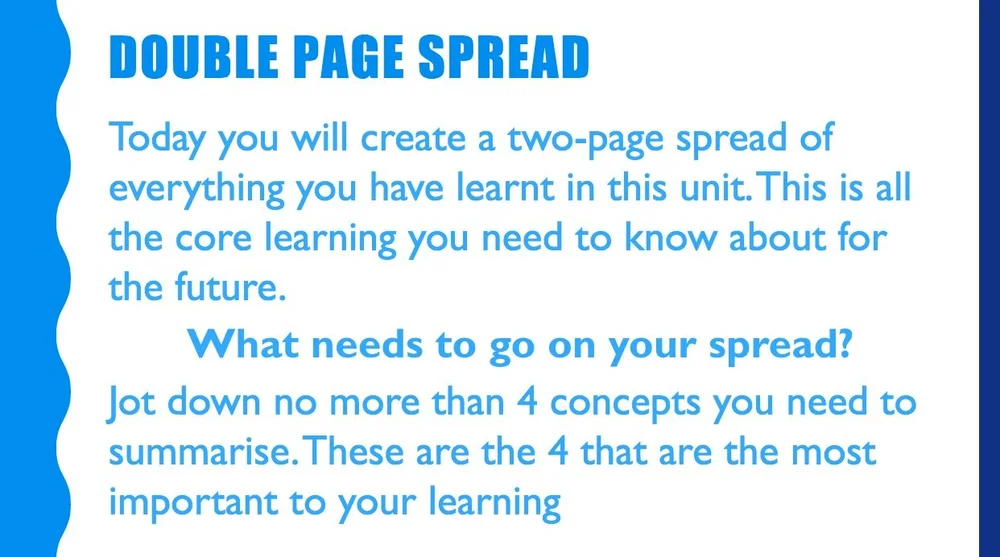 Generative Learning - Summary Double Page Spread — [ the teaching Lane ]