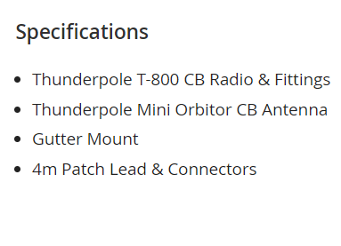 Thunderpole 12 Volt CB starter pack-gutter mount — The Bug Out Prepper ...