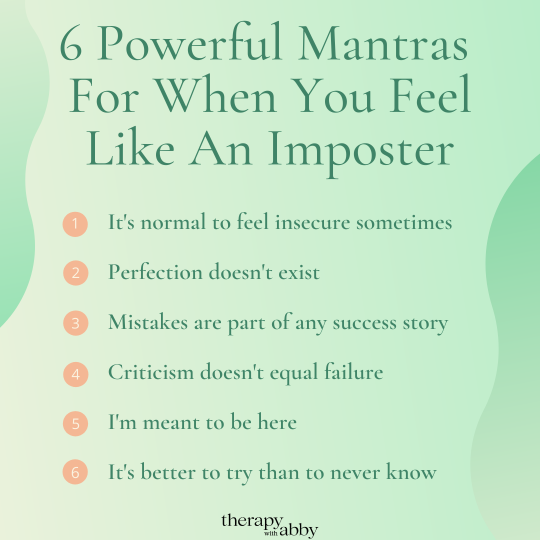 How to Manage Imposter Syndrome in a New Job — Therapy with Abby