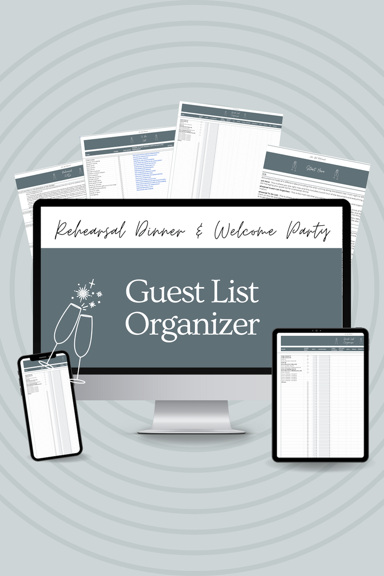 Wedding Rehearsal Dinner & Welcome Party Printables + Planners ...